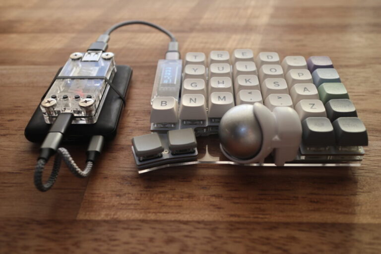 Keyball61はキーボード＋マウスの完全片手デバイスになり得るか | モガクのデスク